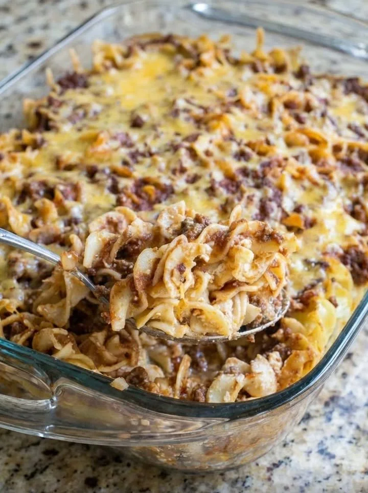 Cottage Cheese and Pasta Casserole